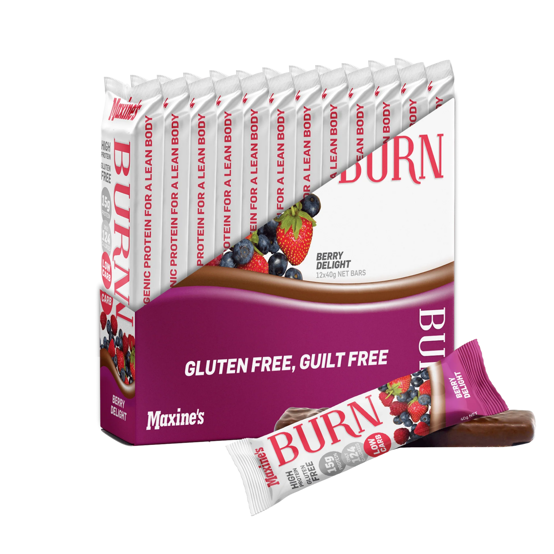 Top fit nutrition. Burn Bars - High Protein Snack for Women